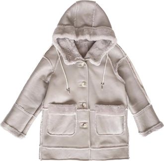 Just things we like Femme, Vestes, Beige, Taille: 40 FR Leather Vestes