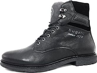 Bugatti Homme Vandal II Bottes avec Doublure Chaude, Noir, 42 EU Large