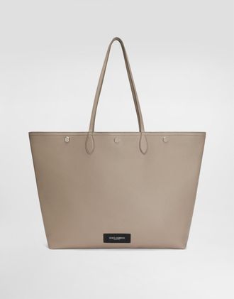 Dolce & Gabbana Shopper Essenza Aus Kalbsleder - Mann Shopper Beige Onesize
