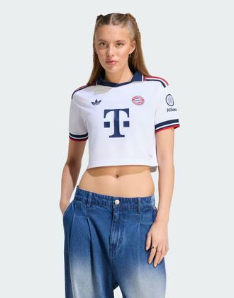 adidas Fc bayern 26/27 maillot ext&eacute;rieur court en blanc