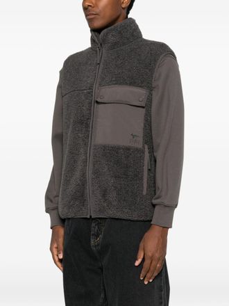 Maison Kitsun&eacute; Fleece Vest - Dark Grey