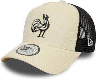 New Era Casquette Cord EF Trucker, 9FORTY F&eacute;d&eacute;ration Fran&ccedil;aise de Rugby Beige