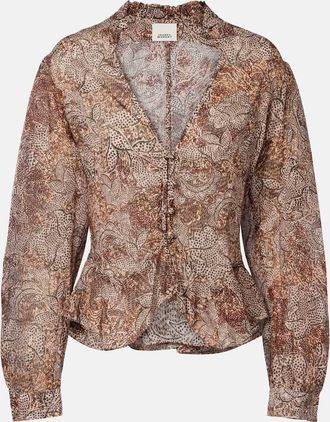 Isabel Marant Bluse Celeny aus Baumwoll-Voile