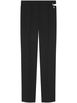 Versace pantalon à détail dépingle - Noir