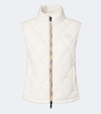 Burberry Gilet matelass&eacute; Burberry Check