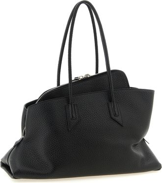 The Attico Womens Black Bovine Leather Shoulder Bag