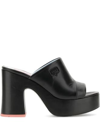 Chiara Ferragni sandales Eyelike 85 mm à plateforme - Noir