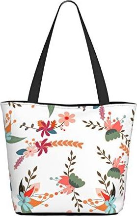 AOOEDM Sac &agrave; provisions pour femme motif fleurs et feuilles 13 x 11 x 7 pouces. Le cadeau parfait pour la Saint-Valentin. Cest de la Saint-Valentin pour mama