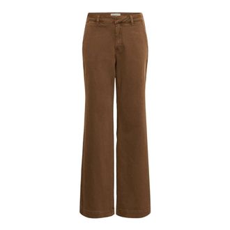 MY ESSENTIAL WARDROBE Pant Wide MWLara 149 - Femme - Pantalons - Brun - Taille: W34 L32