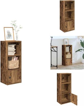 vidaXL Vidaxl - B&uuml;cherregal Altholz-Optik 31x24x77 cm Holzwerkstoff - B&uuml;cherregal - B&uuml;cherregale - B&uuml;cherschrank - Lagerschrank