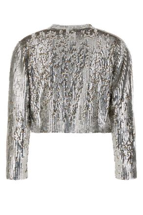 Dsquared2 Womens Over Cardigan Silver Wool Polyester