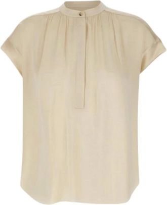 Vince Femme, Blouses et Chemises, Beige, Taille: 42 FR Blouse