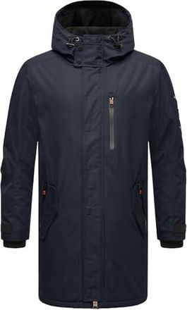 Stone Harbor Lanzoo Veste dextérieur légère et doublée chaude pour homme avec capuche Taille S à 3XL, bleu marine, M