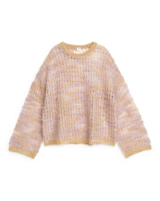 Arket Pullover Aus Mohair- Und Alpakawolle -Orange