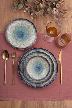 Hermia Elegant 24-Piece Dinner Set, 100% Porcelain | Includes Service Plates, Bowls & Dessert Plates | Dishwasher & Microwave Safe | Perfect for Any Occasion