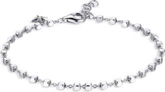 Rosato Storie Armband aus Sterlingsilber in der Farbe Silber mit Karabinerverschluss für Charms, Größe: 18,5 cm, RZB017