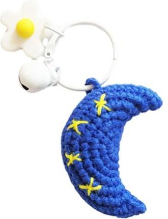 Generic Porte-cl&eacute;s en crochet - Porte-cl&eacute;s tricot&eacute;, porte-cl&eacute;s au crochet | Porte-cl&eacute;s esth&eacute;tique, porte-cl&eacute;s miniature fait &agrave; la main en crochet avec &eacute;toiles