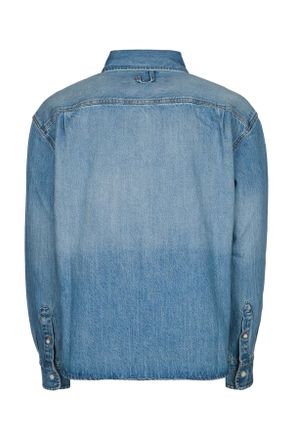 Jacquemus Mens La Chemise De-Nimes Simon Bluetabac Cotton Camicie Shirt