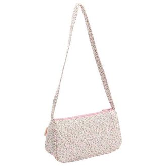 Generic Kexpery Sac cabas femme en coton matelass&eacute; floral Sac &agrave; bandouli&egrave;re spacieux et tendance pour shopping et voyages