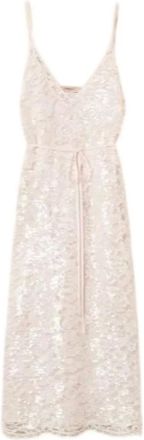 Twinset Femme, Robes, Beige, Taille: 44 FR Robe Midi