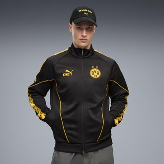 Puma Borussia Dortmund KING Anthem Jacke mit Rei&szlig;verschluss Herren, Kleidung, Schwarz, XXL