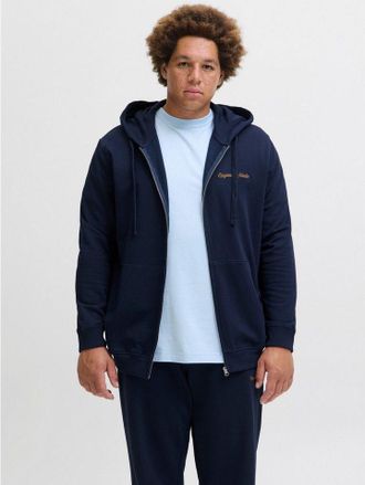 Jack & Jones Plus Size Kapuzensweatshirt JORNORREBRO EMB SWEAT ZIP HOOD PLS