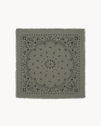 Kujten Grand bandana cachemire imprim&eacute; - Grand Bandana Hachiko