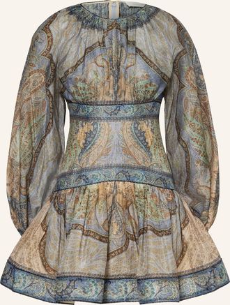 Zimmermann Kleid Wanderlust Mit Glitzergarn blau