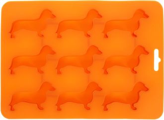 Hemoton Hemoton 2 Stück Dackel Eiswürfelform Eiswürfelschale Tabletts Silikon Dackel Hund Geformte Eisplatte für Whisky Cocktails