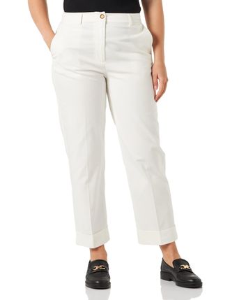 Sisley Sisley Womens Trousers 4IMNLF01B Pants, White 074, 38