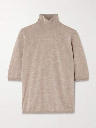 Max Mara Pull &Agrave; Col Montant En Laine - Neutres