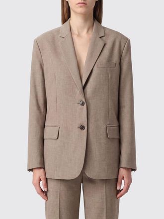 Eleh Blazer droit en m&eacute;lange de polyester avec revers et poches &agrave; rabat