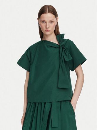Max Mara Bluse Recente 2625166071 Dunkelgr&uuml;n Regular Fit