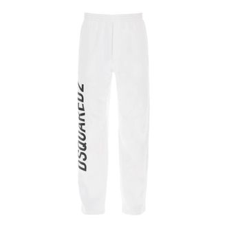 Dsquared2 Logo Print Sweatpants - - Trousers - Herren - Wei&szlig; - XL