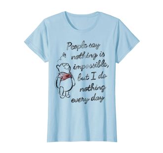 Disney Winnie The Pooh People Say Nothing Is Impossible T-Shirt