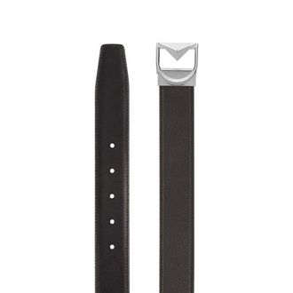 S.T. Dupont Ceinture r&eacute;versible D logo en cuir lisse et grain&eacute;