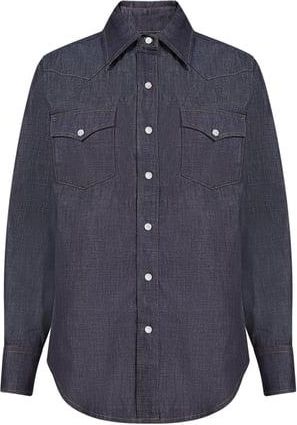 A.P.C. Chemise denim col classique en coton