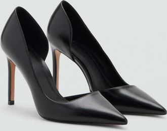 Mango Chaussures talon asym&eacute;triques noir - Femme - 35 - MANGO