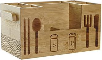 DKD Home Decor Mehrzweckkorb aus Bambus, 30,5 x 15,5 x 15 cm (Referenz: S3026094)