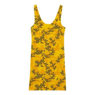 GCDS Gcds, Femme, Robes, Jaune, Taille: 36 FR Mini-robe imprim&eacute;e