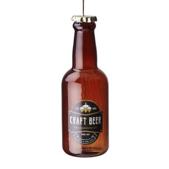 Butlers Weihnachtskugel Bierflasche Hang ON | Christbaumkugel Glas, Weihnachtsbaumschmuck lustig, kreative Baumschmuck f&uuml;r Weihnachten, Weihnachtsdeko f&uuml;r Gir