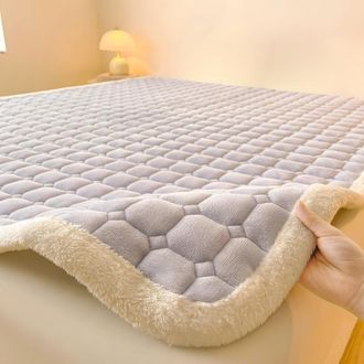 Generic Zusammenklappbare Futon-Matratze, sanfte Schlafoberfl&auml;che, waschbar in der Waschmaschine, Milchsamtmaterial, luxuri&ouml;se Tatami-Matte, ideal f&uuml;r Camping