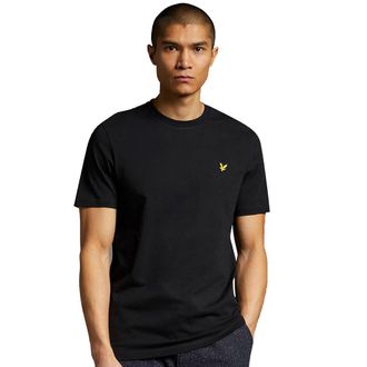 Lyle & Scott Einfarbiges T-Shirt in Schwarz