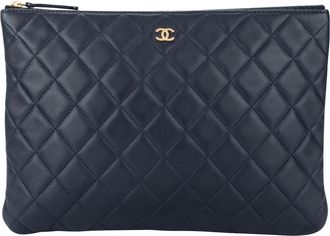 Chanel Crossbody Bags - Chanel Quilted Lambskin CC Clutch - Gr. unisize - in Bunt - f&uuml;r Damen