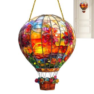 Generic Hei&szlig;luftballon-Sonnenf&auml;nger - Acryl - Vibrant, Colorful - Festlichkeit - H&auml;ngend