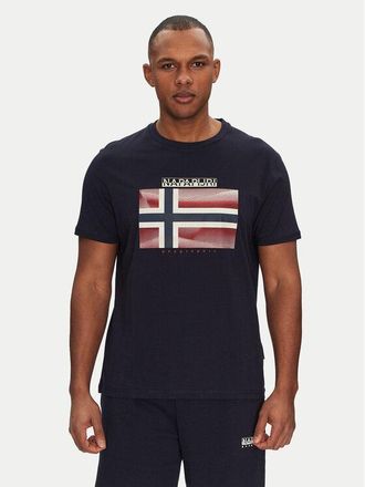 Napapijri T-Shirt S-Lari NP0A4IE51761 Dunkelblau Regular Fit