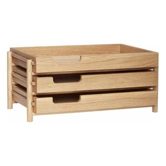 H&uuml;bsch Rangements en ch&ecirc;ne FSC H&uuml;bsch