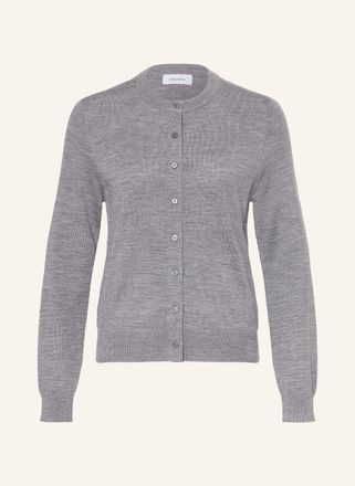 Darling Harbour Darling Harbour Strickjacke Aus Merinowolle grau