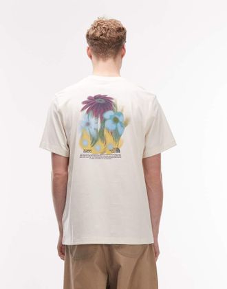 The North Face 1966 Flora - Locker geschnittenes T-Shirt in Wollwei&szlig; mit R&uuml;ckenprint