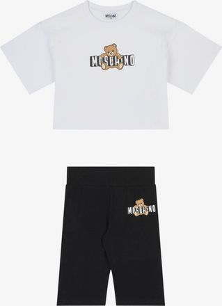 Moschino Set aus T-Shirt und Shorts aus Baumwolljersey Moschino Teddy Bear - Schwarz